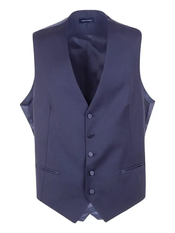 Tagliatore Single-breasted Vest - Blue