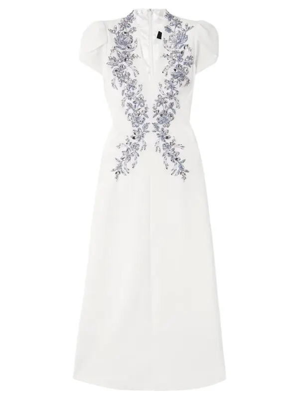 Jenny Packham Fitted Midi Evening Dress - No