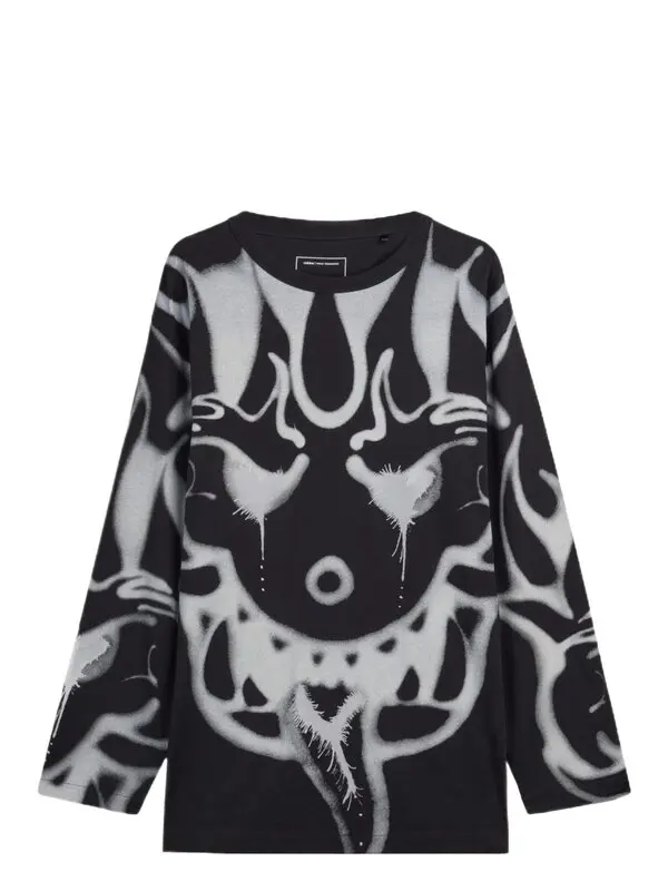 Y3 Chito Graphic Long-sleeve T-shirt - Black