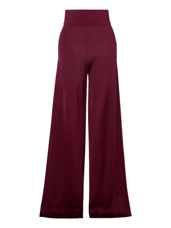 Galvan Draped Cuffed Wide-leg Trousers - Brown