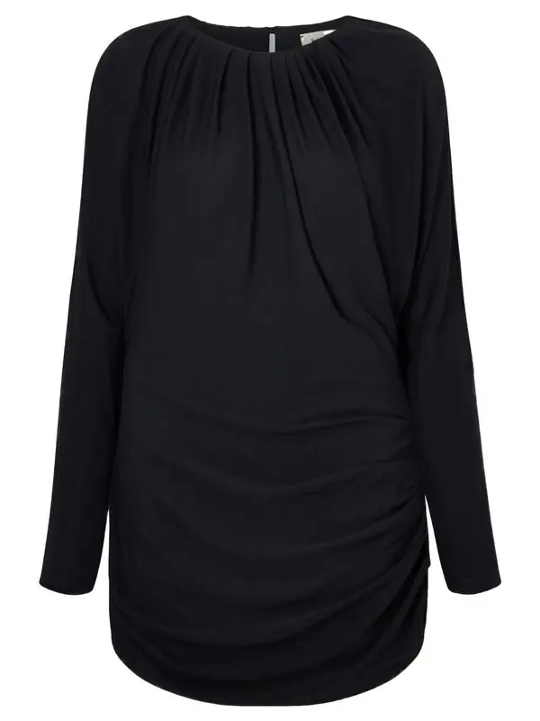 KALLMEYER Rickie Ruched Jersey Mini Dress - Black