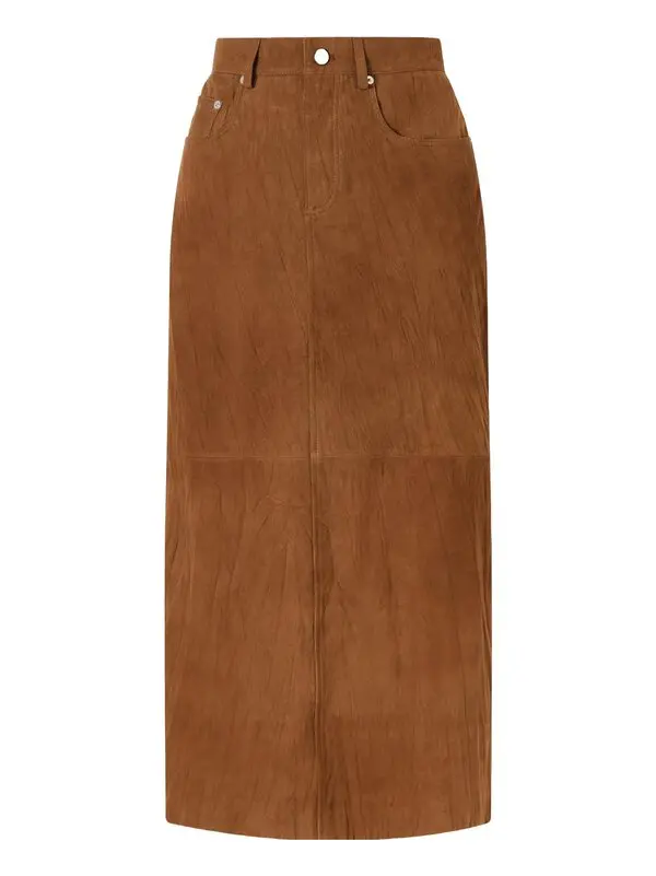 Proenza Schouler Nayah Suede Maxi Skirt - No