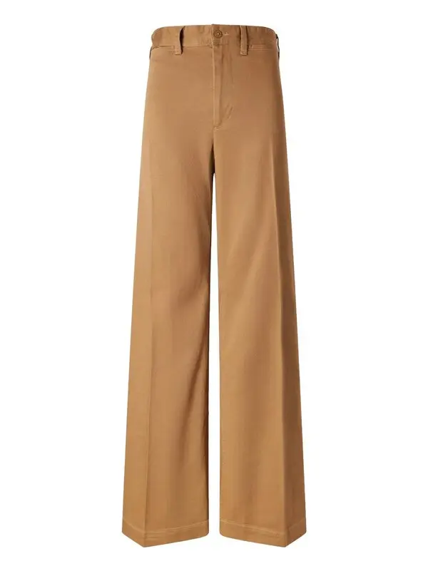 Polo Ralph Lauren Stretch Cotton-twill Flared Pants - Brown