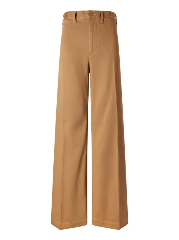 Polo Ralph Lauren Stretch Cotton-twill Flared Pants - Tan