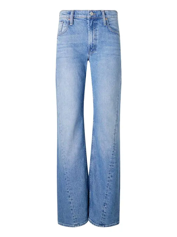 MOTHER The Bookie Twist Skimp Mid-rise Bootcut Jeans - Blue