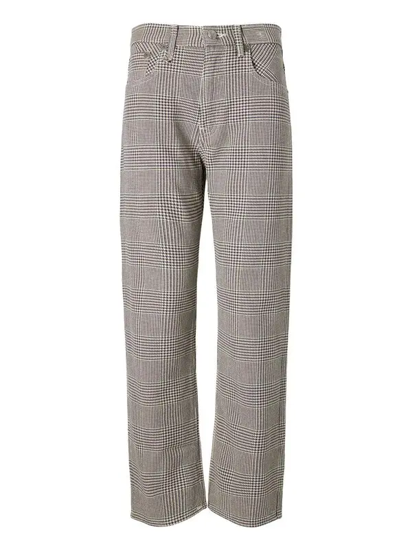 R13 Bf Prince Of Wales Check Straight-leg Jeans - Gray