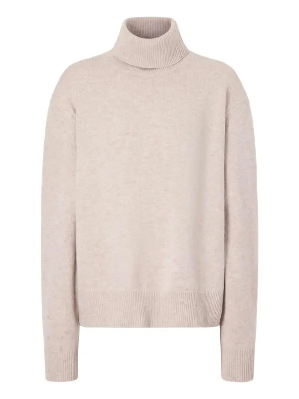 THE FRANKIE SHOP Gala Wool And Cashmere-blend Turtleneck Sweater - Beige