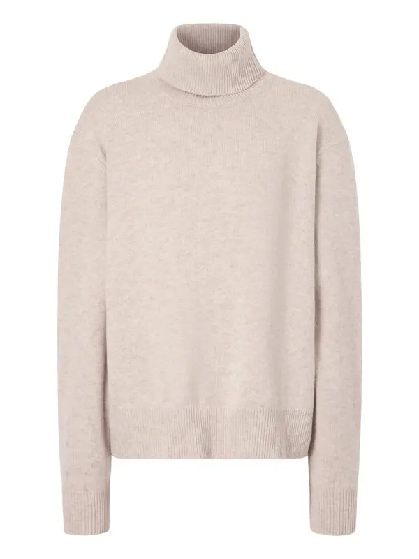THE FRANKIE SHOP Gala Wool And Cashmere-blend Turtleneck Sweater - Neutrals