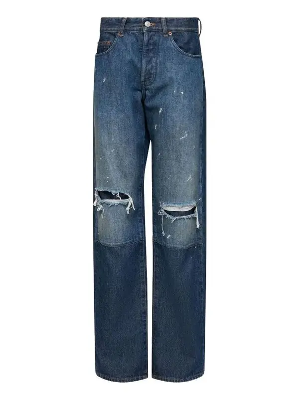 MAISON MARGIELA Barrel Denim Cotton Jeans - Blue