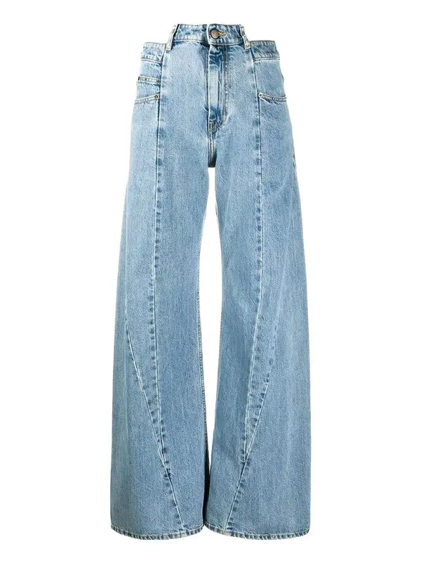 MAISON MARGIELA Wide-leg Denim Jeans - Sky Blue