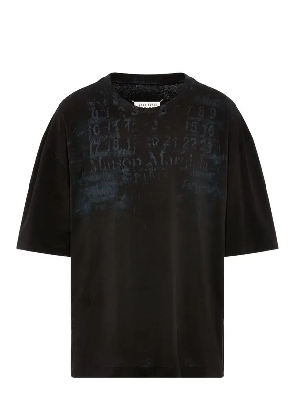 MAISON MARGIELA Oversized Cotton T-shirt - Black