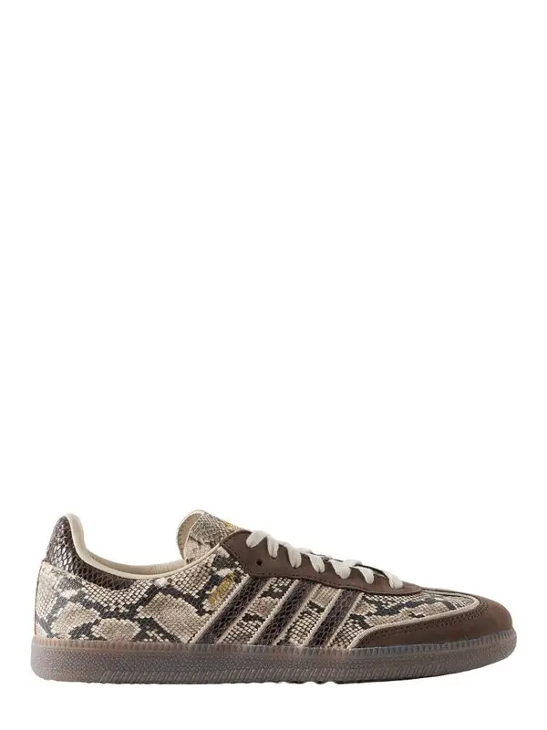 ADIDAS ORIGINALS Samba Og Snake-effect Leather Sneakers - Brown