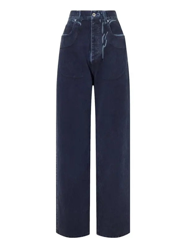 Bottega Veneta Overdyed Straight-leg Jeans - Blue