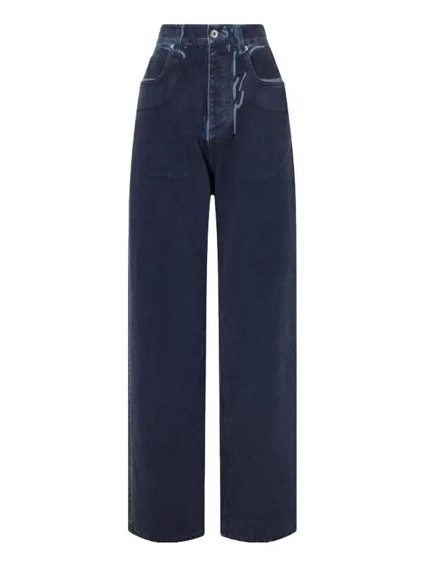 Bottega Veneta Overdyed Straight-leg Jeans - Blue