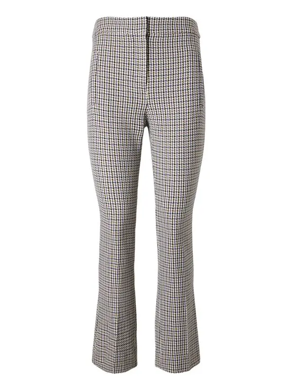Veronica Beard Prince Of Wales Flared Pants - Blue