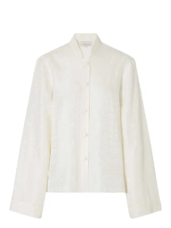 LIBEROWE Nisha Silk-jacquard Shirt - Ivory