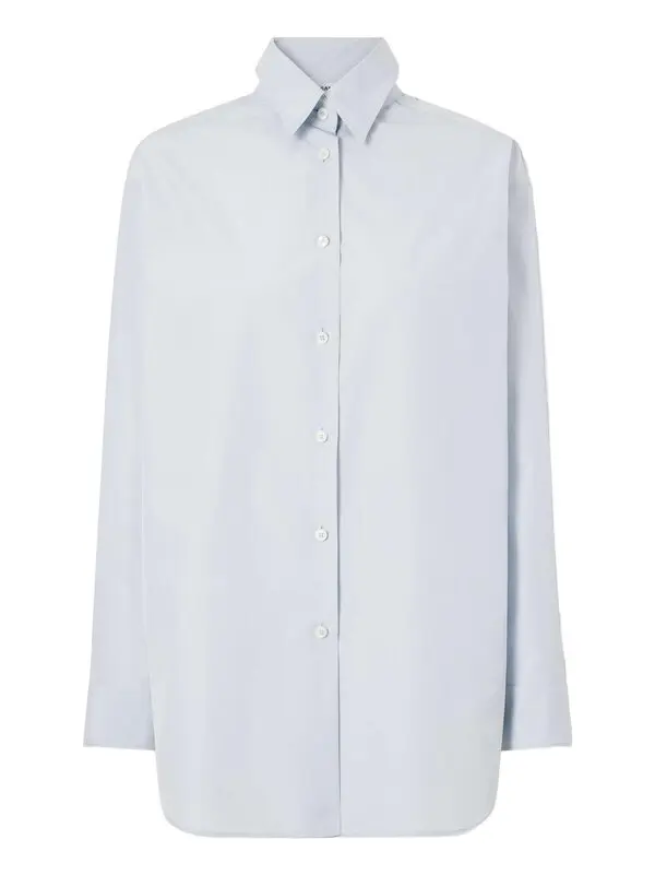 JIL SANDER Cotton Shirt - Light Blue