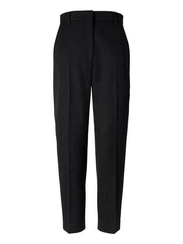 LANVIN Wool High-rise Straight-leg Pants - Black