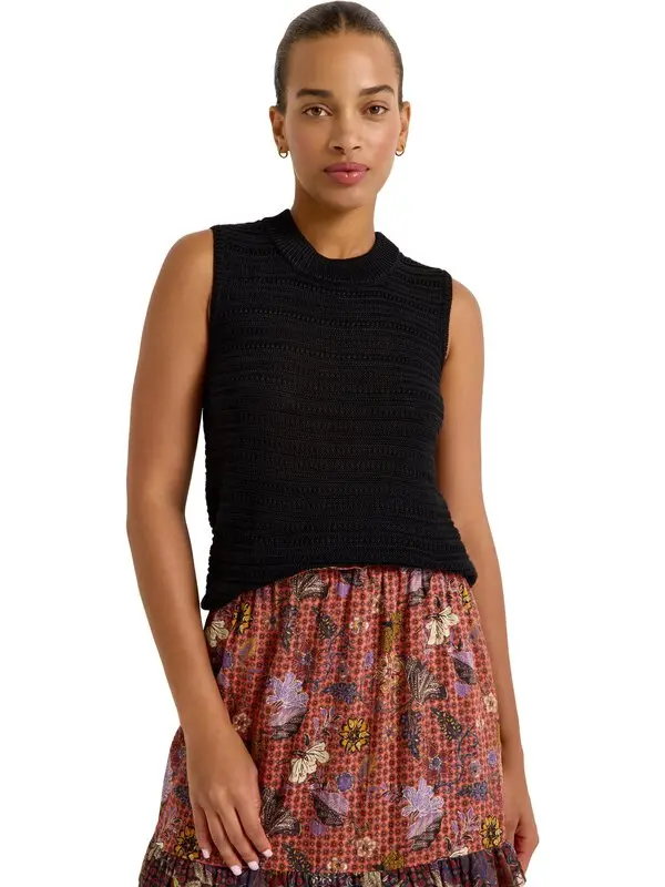 MARIE OLIVER Nev Knit Top - Black