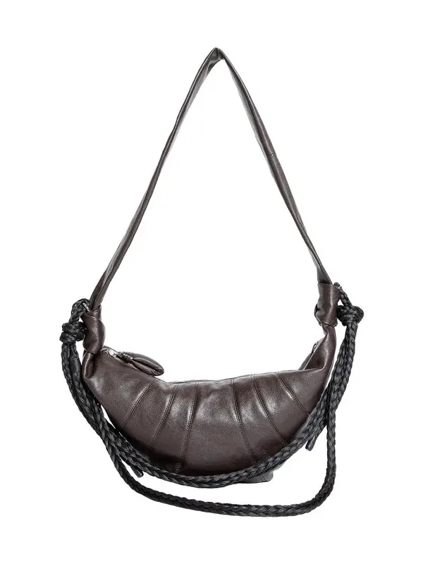 LEMAIRE Braided Croissant Bag - Brown