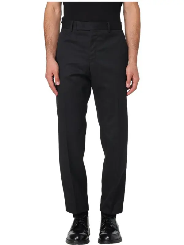 PT TORINO Tailored Trousers With Belt Loops - Black