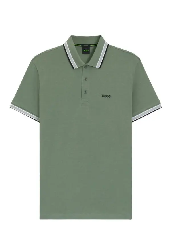 Hugo Boss Tipped-collar Polo Shirt - Green