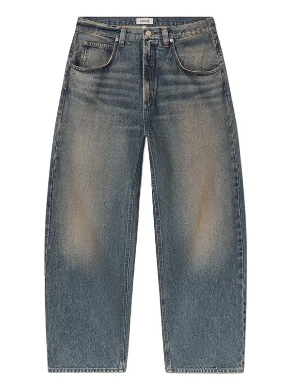 AGOLDE Relaxed Wide-leg Jeans - Washed Indigo