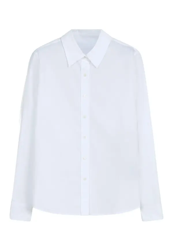 JIL SANDER Fitted Poplin Shirt - White