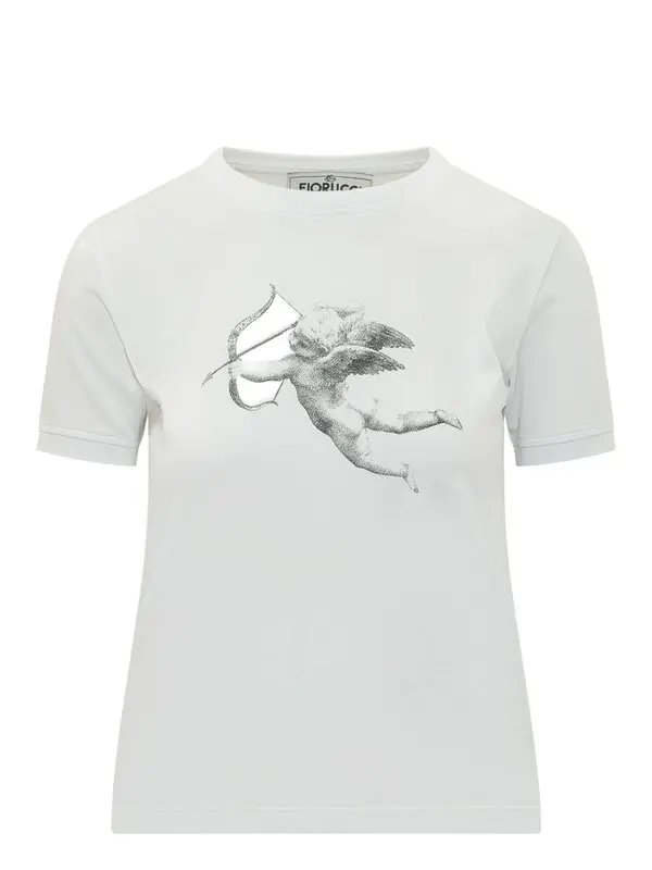 Fiorucci Angel Print T-shirt - White