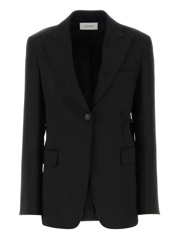 Sportmax Long-sleeve Blazer - Black