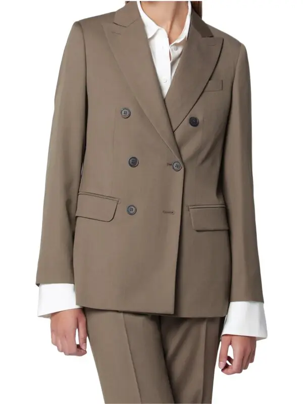 Max Mara Double-breasted Tailored Coat - Camel
