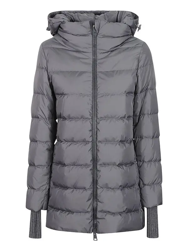 Herno 2-layer Nylon Down Puffer Jacket - Grey