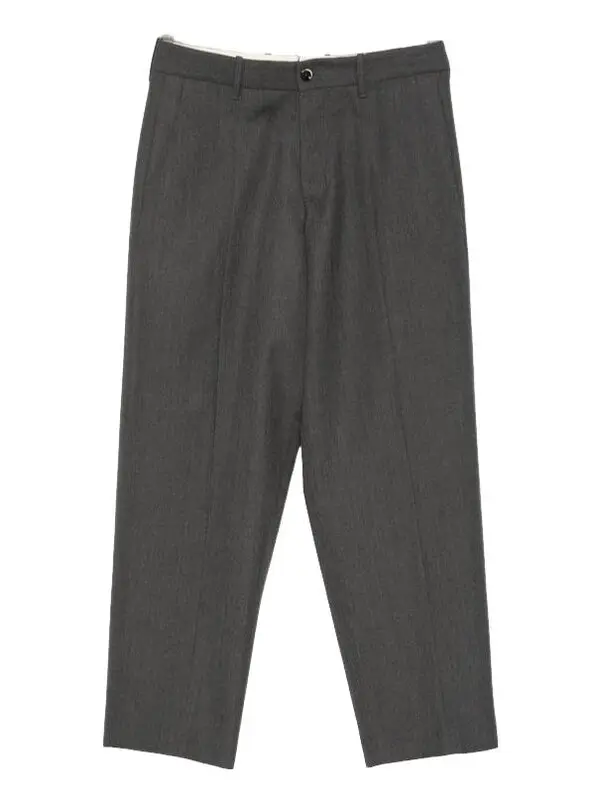 NINE:INTHE:MORNING Meteorite Pressed-crease Straight-leg Trousers - Grey