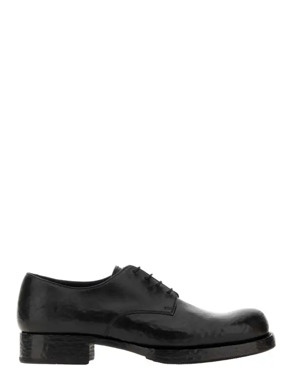 Prada Polished Derby Shoes - Black