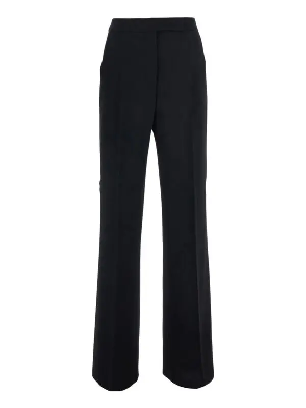 Max Mara Tailored High-waisted Wide Leg Trousers - Black
