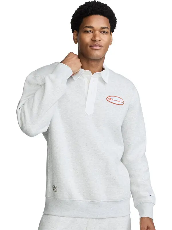 Champion Fleece Rugby - Platinum Silver Heather