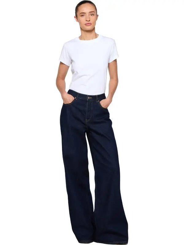 Serena Bute Denim Loose Fit Jeans - Navy