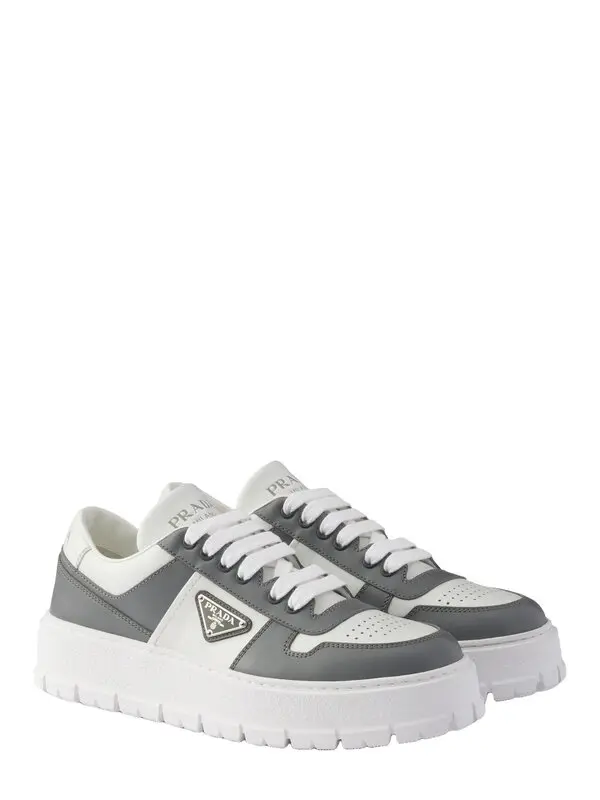 Prada Leather Sneakers - White