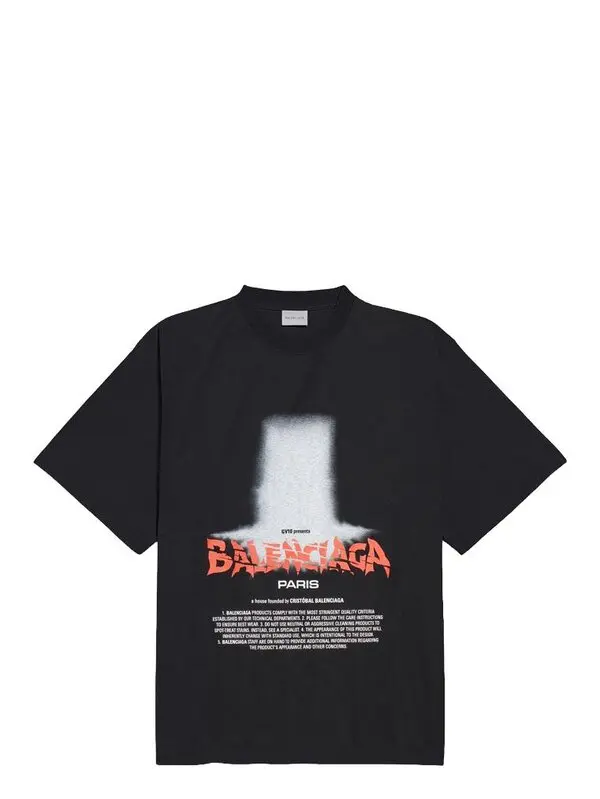 Balenciaga Oversized Tee - Black