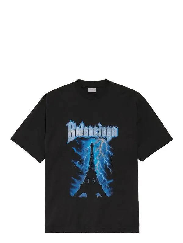 Balenciaga Oversized Tee - Black