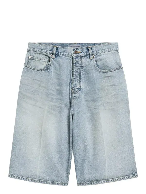 Balenciaga Stay Press Shorts - Blue