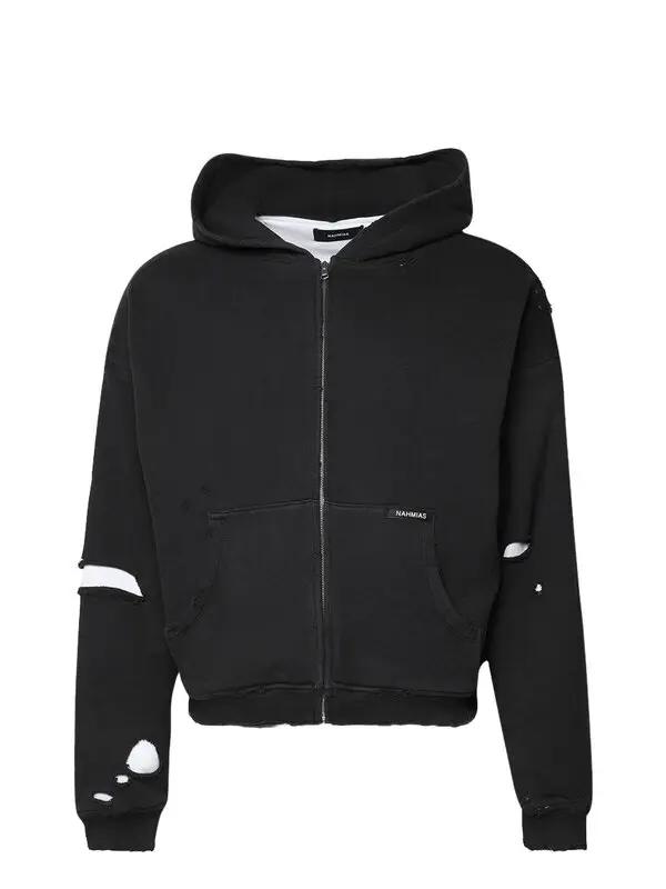 NAHMIAS Thermal Lined Zip Hoodie - Black