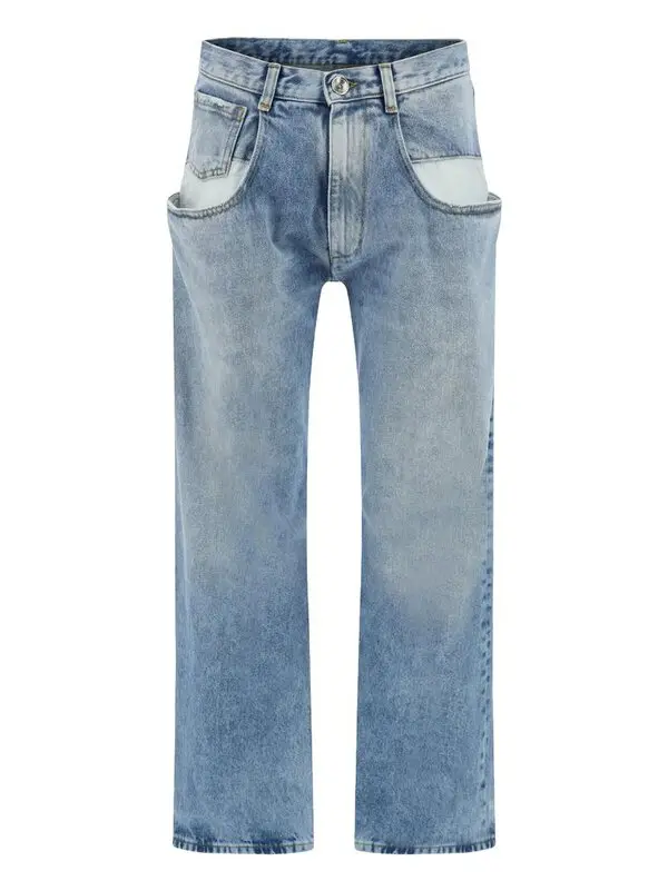 MAISON MARGIELA Straight-leg Stonewashed Jeans - Blue