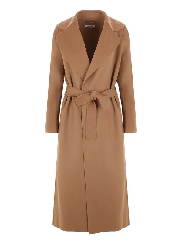 Max Mara Single Breasted Wool Coat - Brown