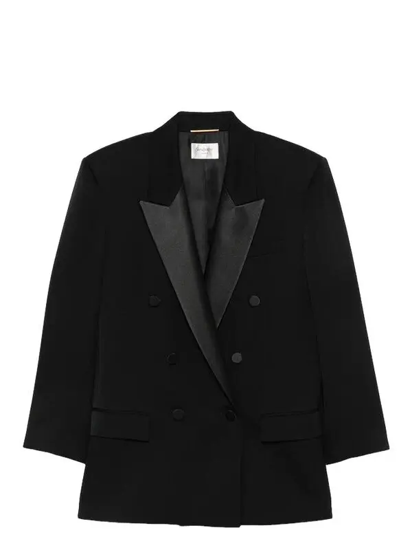 Saint Laurent Jackets Blazers - Black