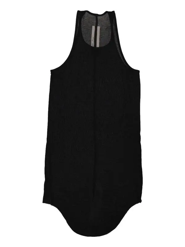 Rick Owens Ribbed Tank Top - Black