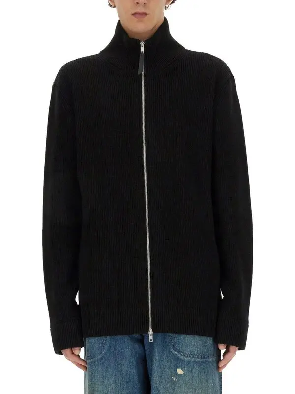 MAISON MARGIELA Zip Up Cardigan - Black