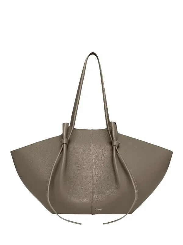 Yuzefi Mochi Pebble Grain Leather Tote - Cream