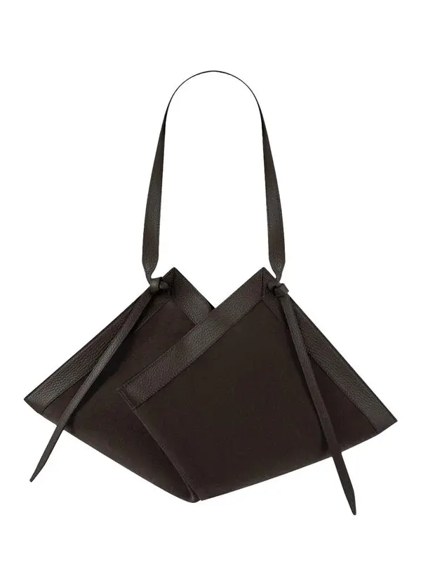 Yuzefi Leather Tote Bag - Brown