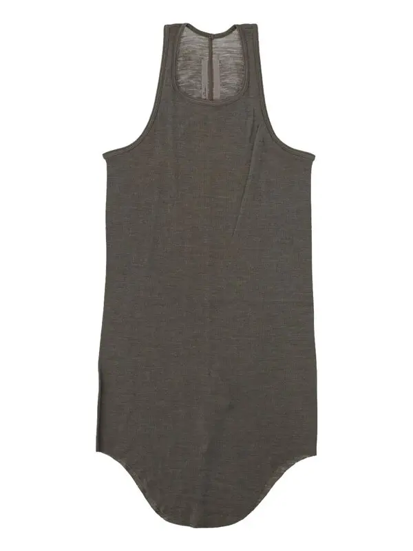 Rick Owens Ribbed Tank Top - Black